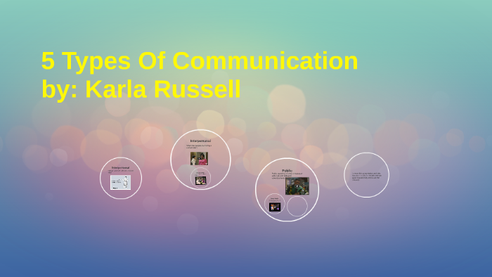 5 Types Of Communication by karla russell on Prezi