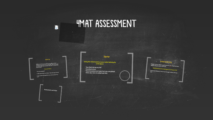 4MAT ASSESSMENT by B Marcho