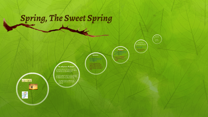 Spring, The Sweet Spring by Amy Stuart on Prezi
