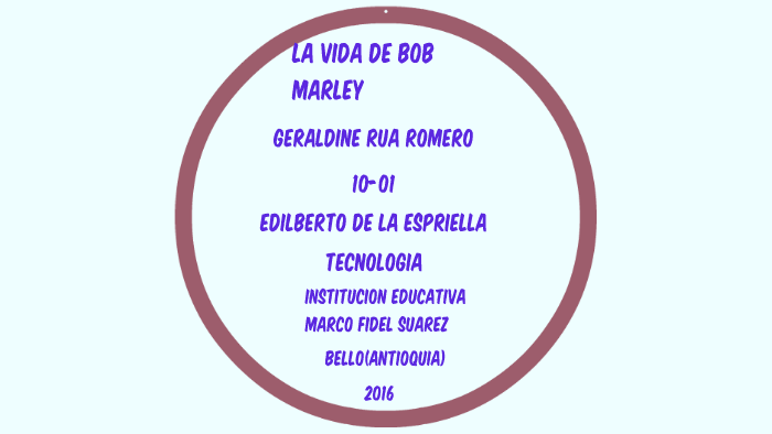 LA VIDA DE BOB MARLEY by Geral Rúa Romero on Prezi