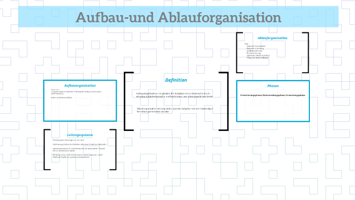 Aufbau-und Ablauforganisation by Maximilian Losen on Prezi
