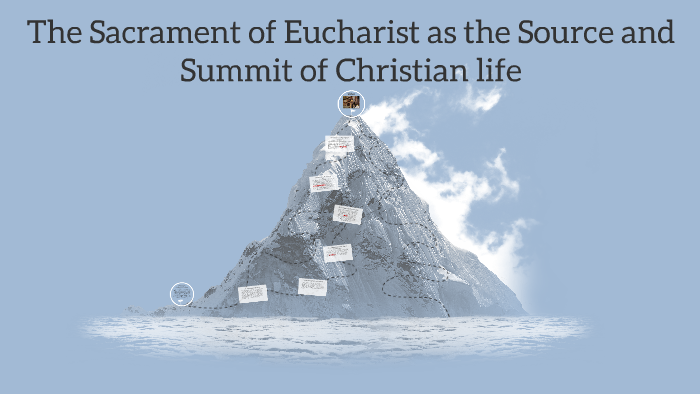 The Sacrament of Eucharist as the Source and Summit of Chris by grace ...