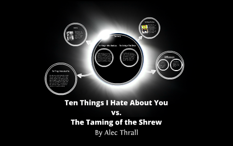 Ten Things I Hate About You vs. The Taming of the Shrew by Alec Thrall ...