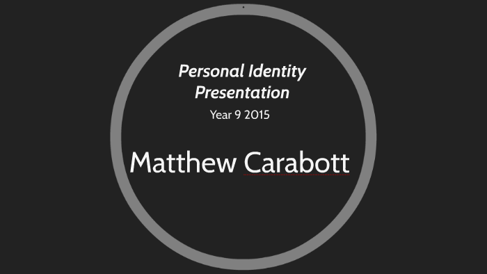 Personal Identity Presentation by Matthew Carabott on Prezi