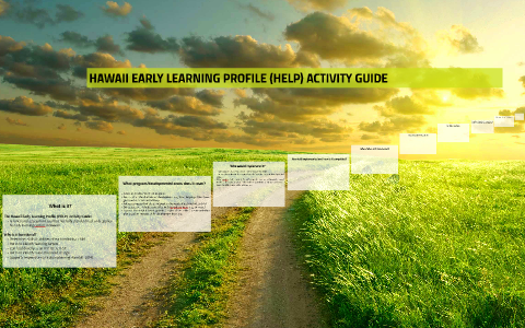 HAWAII EARLY LEARNING PROFILE (HELP) ACTIVITY GUIDE by Carolynn Đào on ...