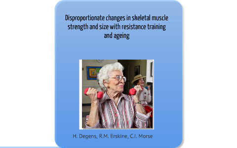 Disproportionate changes in skeletal muscle strength and size with ...