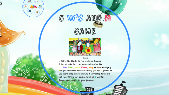 5 W's and H Game by Jaime Guzman