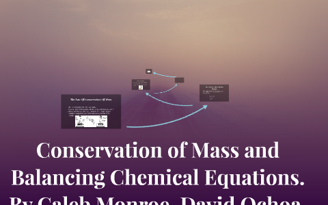 Conservation of Mass and Balancing Chemical Equations. by Caleb Monroe ...