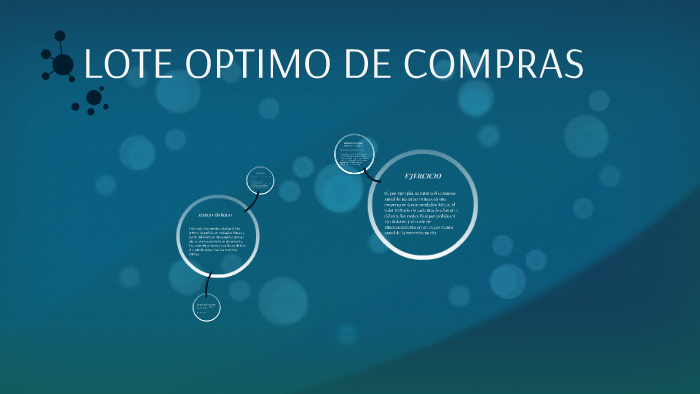 LOTE OPTIMO DE COMPRAS by Jonathan Cando on Prezi