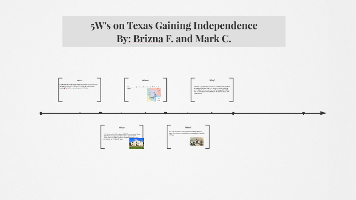 5W's on Texas Gaining Independence by Brizna Fregoso on Prezi