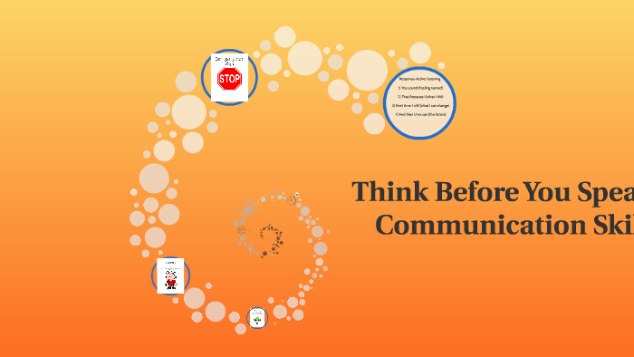 Think Before You Speak: by Jessica Wismer on Prezi
