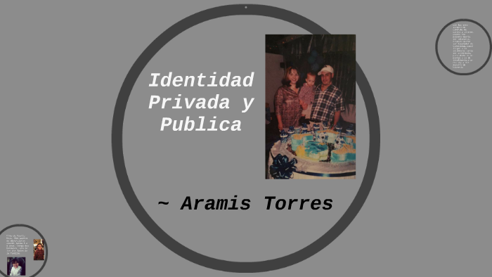Identidad Privada y Publica by Aramis Torres