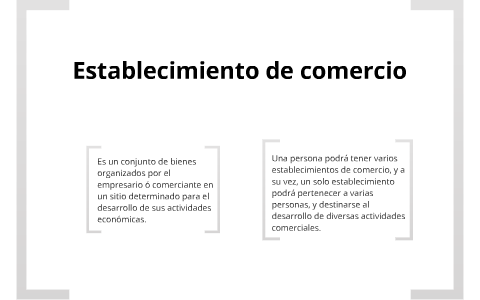 Establecimiento de Comercio by Jose Santiago Rendon Vera on Prezi