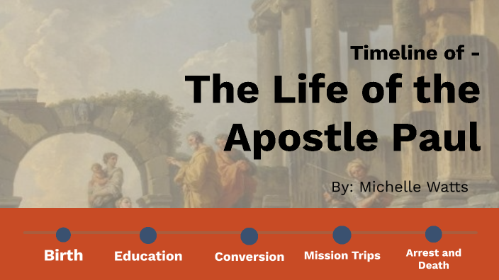 Timeline of - The life of the Apostle Paul by michelle watts on Prezi