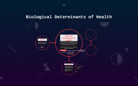 Biological Determinants of Health by Rachel Weiss on Prezi