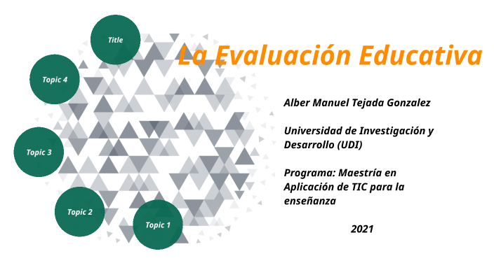 La importancia de la Evaluación Educativa by Albert Tejada on Prezi