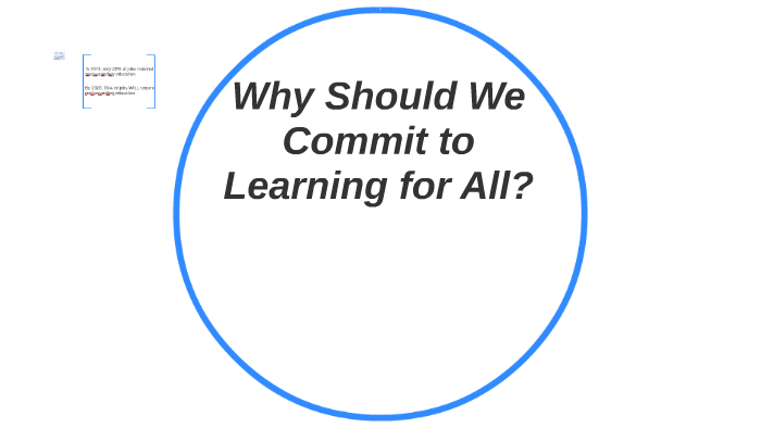 Why Should we commit to learning for all students? by mellissa agee on ...
