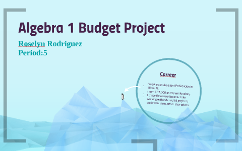 Algebra 1 Budget Project by Roselyn Rodriguez on Prezi