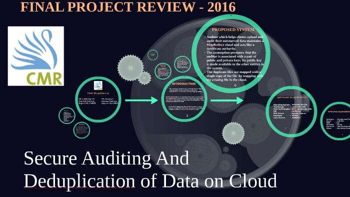 Secure Auditing And Deduplication of Data on Cloud by Mithun Raj on Prezi