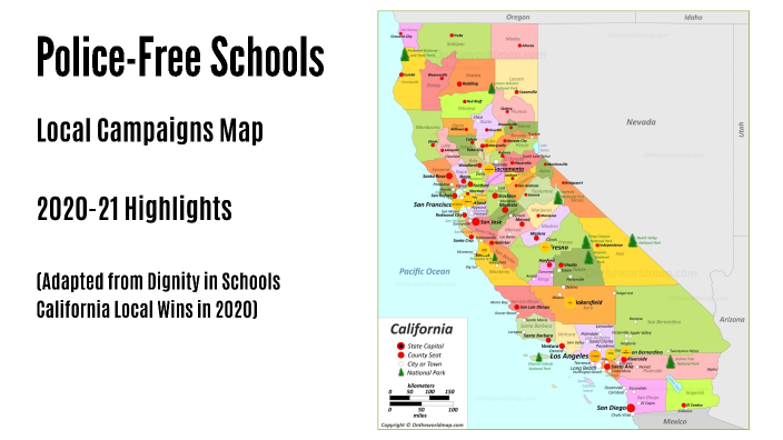 Police-Free Schools campaign map by Jeremy Gaspar-Lahoud on Prezi
