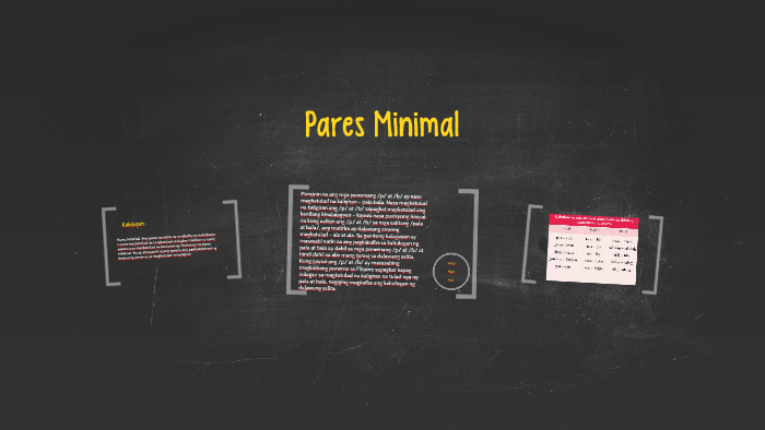 Pares Minimal by Jolo Bulan on Prezi