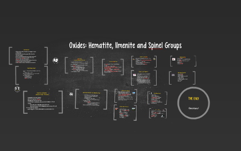 Oxides: Hematite, Ilmenite and Spinel Groups by Melissa Clark on Prezi
