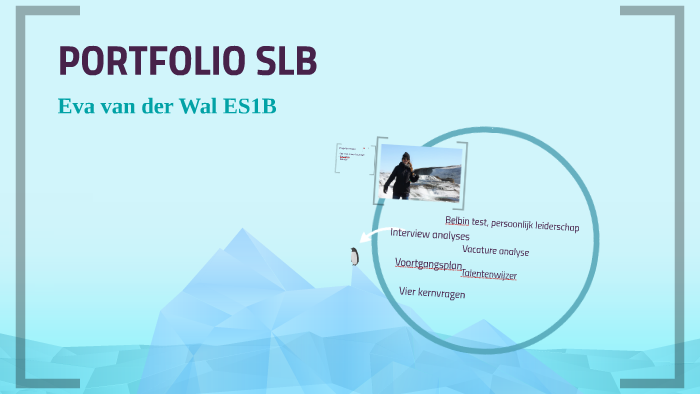 PORTFOLIO SLB by Eva van der wal on Prezi
