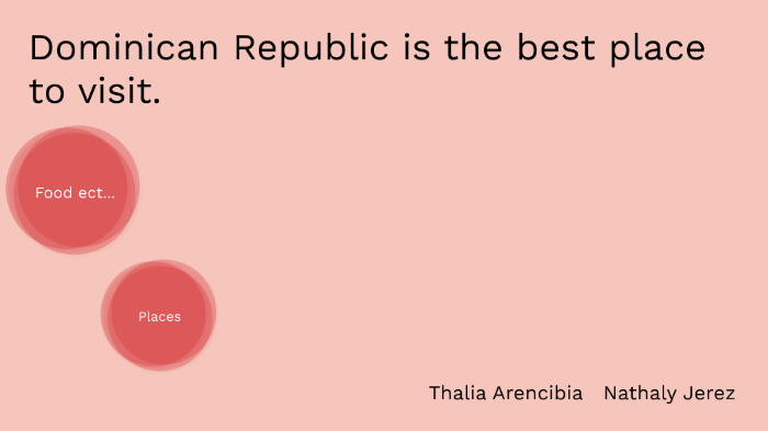 Dominican Republic is the best place to live at by Thalia Arencibia on ...