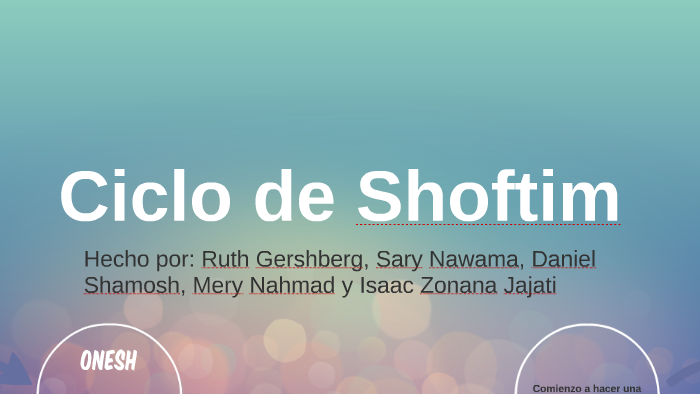 Ciclo de Shoftim by Ruth Gershberg on Prezi