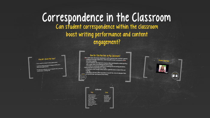 Student Correspondence in the Classroom by Jennifer Amato on Prezi