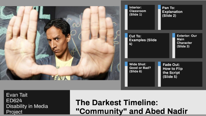 The Darkest Timeline: "Community" and Abed Nadir by Evan Tait on Prezi