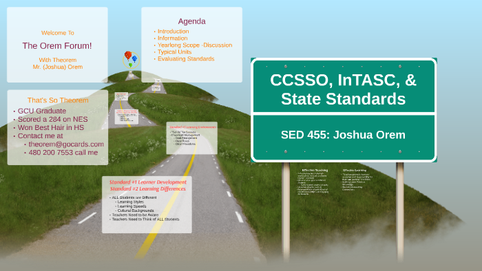 CCSSO InTASC Standards by Joshua Orem on Prezi