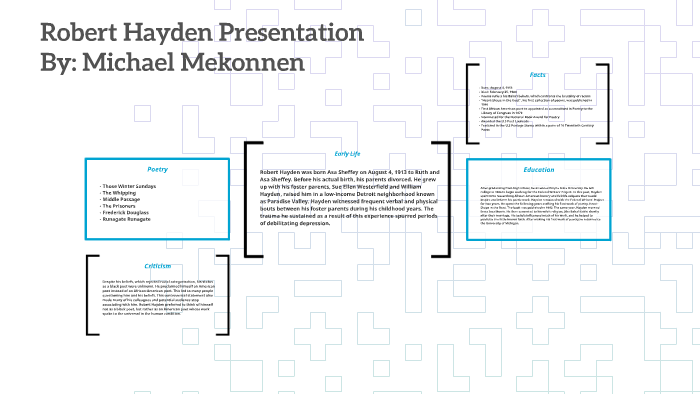 Robert Hayden Presentation by Mike Solomon on Prezi