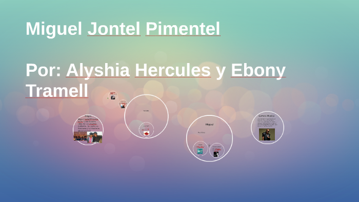 Miguel Jontel Pimintel by Alyshia Hercules on Prezi