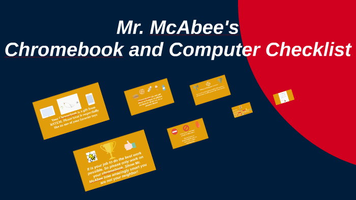 Chromebook and Computer Checklist by Mark McAbee on Prezi