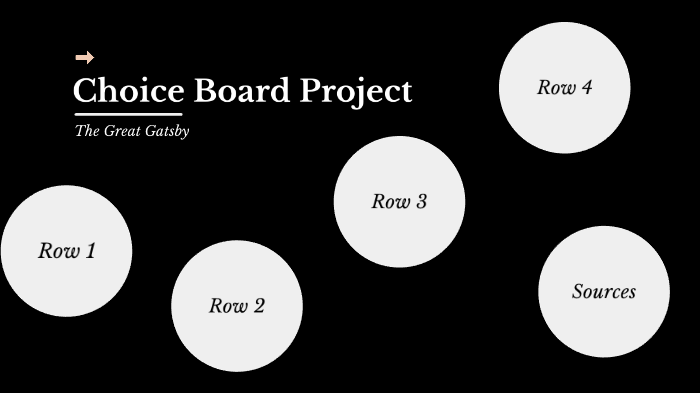 Gatsby Choice Board by ANNE LOUGHEED on Prezi