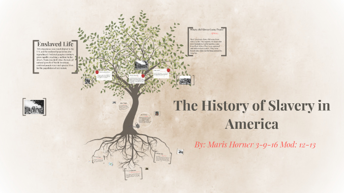 The History of Slavery in America by Maris Horner on Prezi
