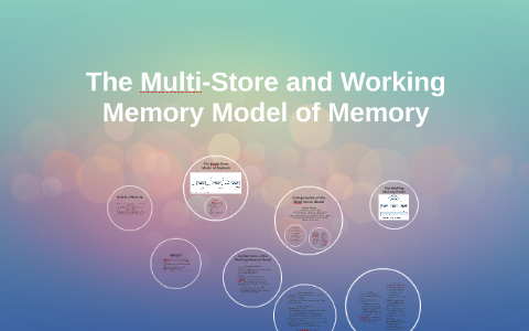 The Multi-Store and Working Memory Model of Memory by Luvena Susanto on ...