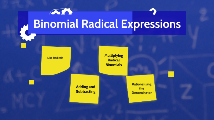 Binomial Radical Expressions by Lauren Hall on Prezi