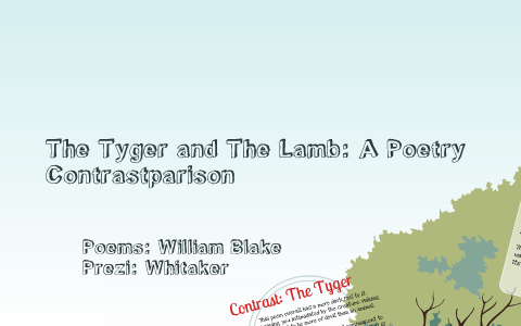 The Tyger and The Lamb: A poetry compare and contrast by Heather ...