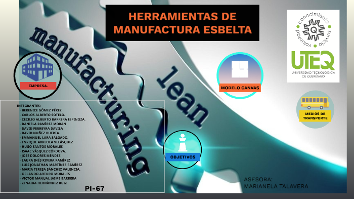 HERRAMIENTAS DE MANUFACTURA ESBELTA by Cecilio Alberto Barrera Espinoza on Prezi