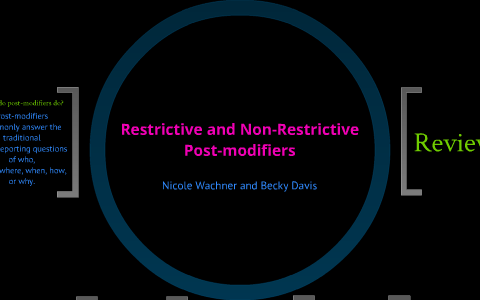 Restrictive and Non-Restrictive Postmodifiers by Becky Davis on Prezi