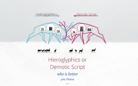 heiroglyphs or demotic script by Sandra Bryans on Prezi