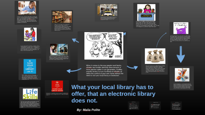 What your local library has to offer, that your electronic library does ...