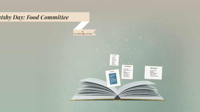 Great Gatsby Day: Food Commitee by Erin L