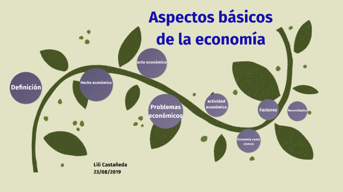diagrama de aspectos básicos de la economía by Lili Castañeda on Prezi