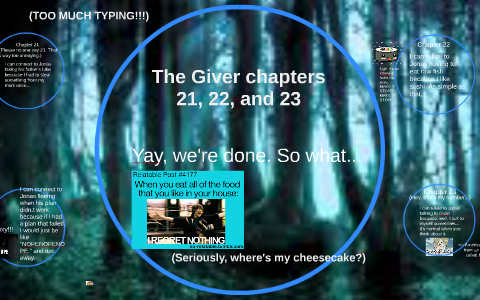 The Giver chapters 21, 22, and 23 by Rachelle Hagger on Prezi