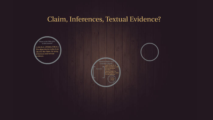 Claim, Inferences, Textual Evidence? by Carlos Azar on Prezi