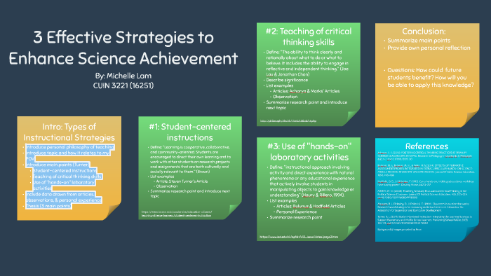 3 Effective Strategies to Enhance Science Achievement by Michelle Lam ...