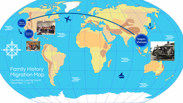 Family History Migration Map by Leanne Huynh on Prezi